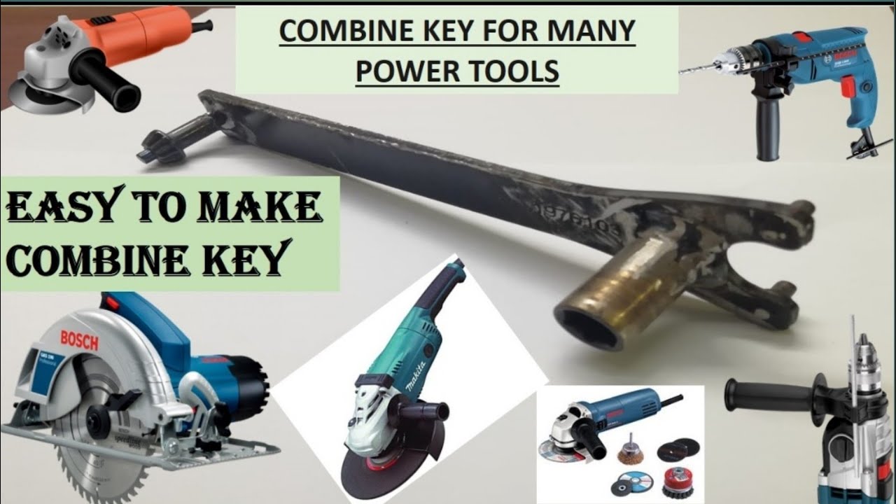DIY How To Make Combine Keys For Angle Grinder, Grinder 9",Hammer Drill ...