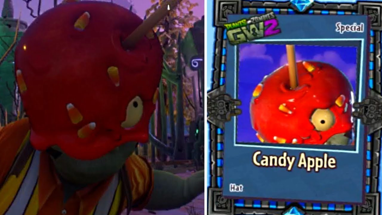Plants vs Zombies Garden Warfare 2 - "CANDY APPLE" Lawn of Doom Hat ...