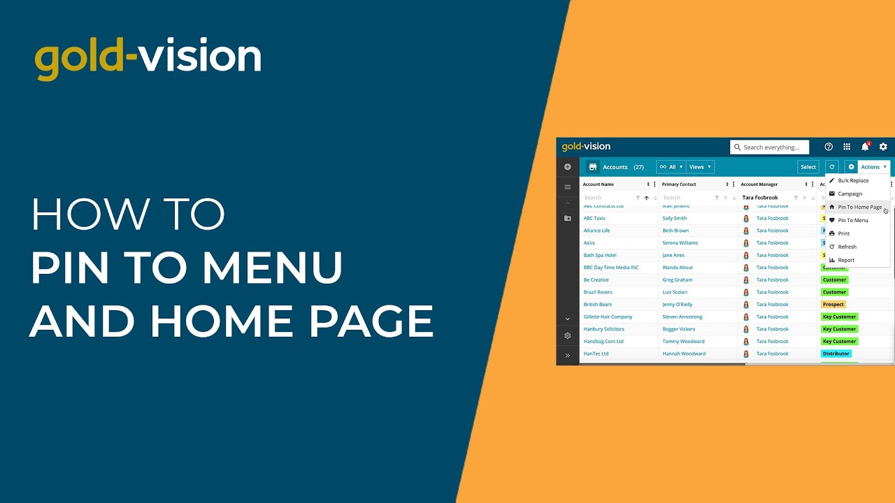 How to Pin To Menu and Home Page - YouTube