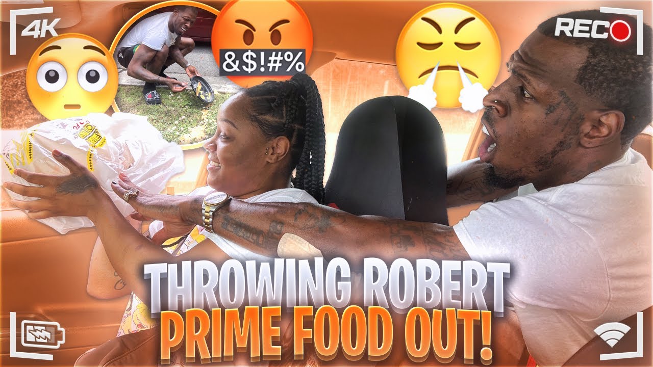THROWING ROBERT PRIMES FOOD OUT!!! *He gets upset* @LIFE OF ROBERT ...