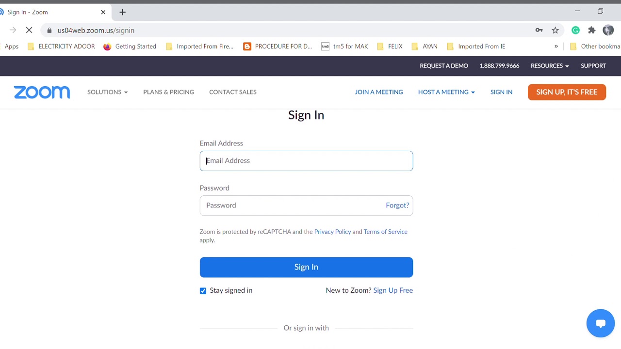 ZOOM US SIGN IN - YouTube