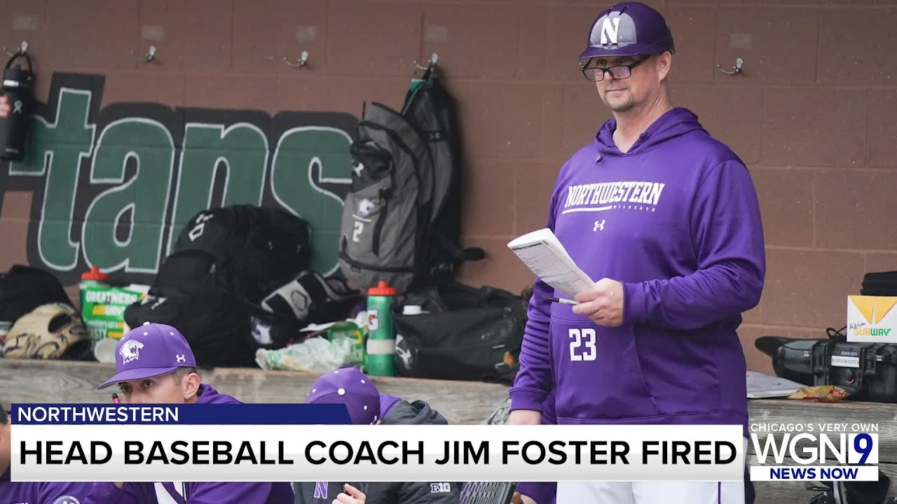 Northwestern fires head baseball coach Jim Foster - YouTube