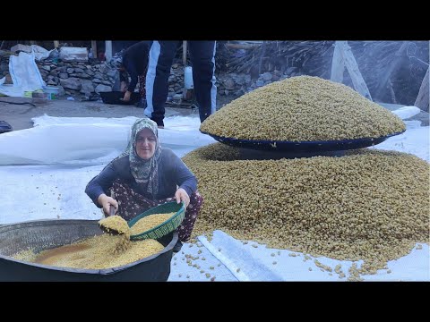 GÜN DOĞMADAN BULGURU KAYNATTIK | KÖY BULGURU | KIŞA HAZIRLIK