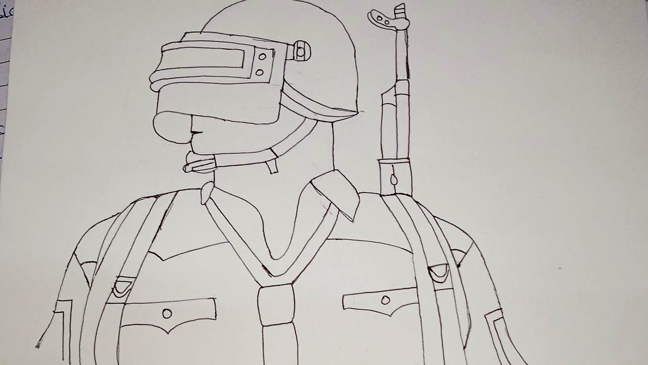 How to draw pubg or bgmi character | You want my bgmi id so comment ...