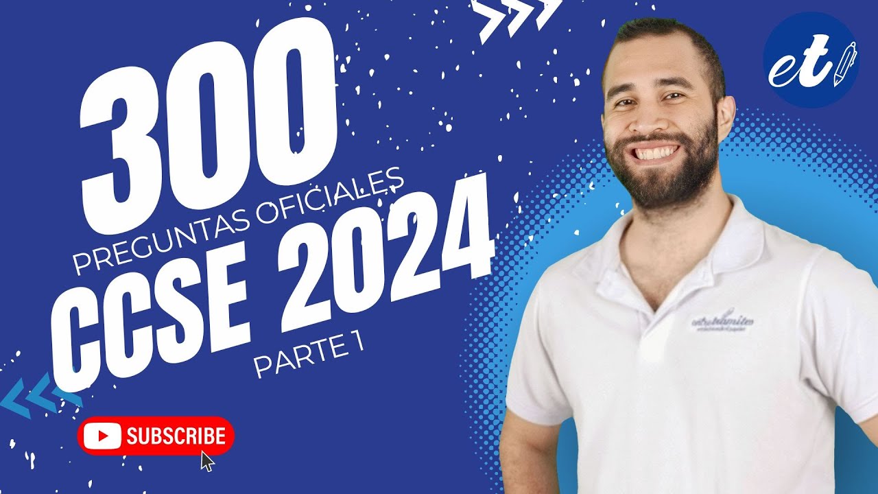 🖊 Examen CCSE 2024 de Nacionalidad Española PARTE 1 - YouTube