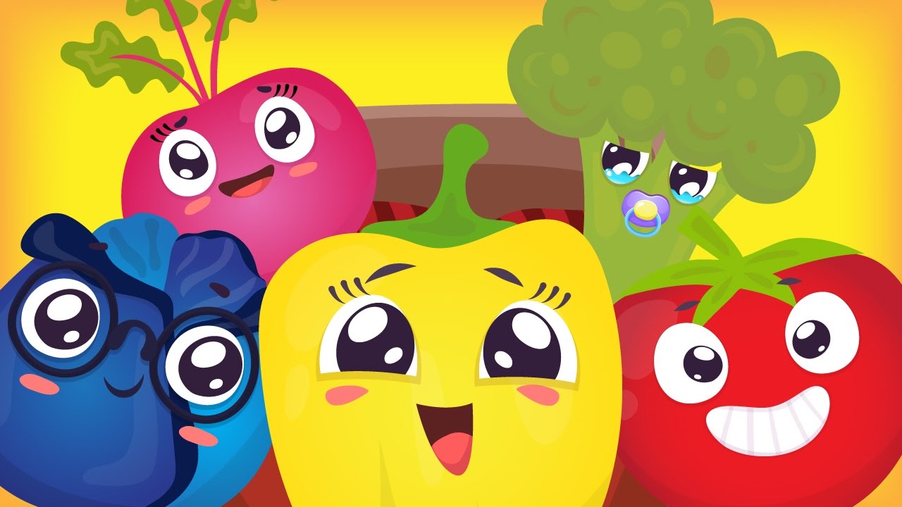 Five Little Monkeys Jumping on the Bed | 5 Little Healthy Vegetables by ...