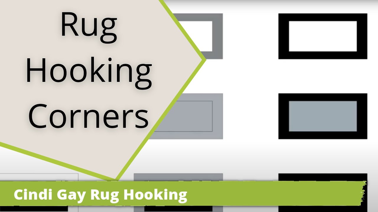 How to rug hook the border of a hooked rug - YouTube