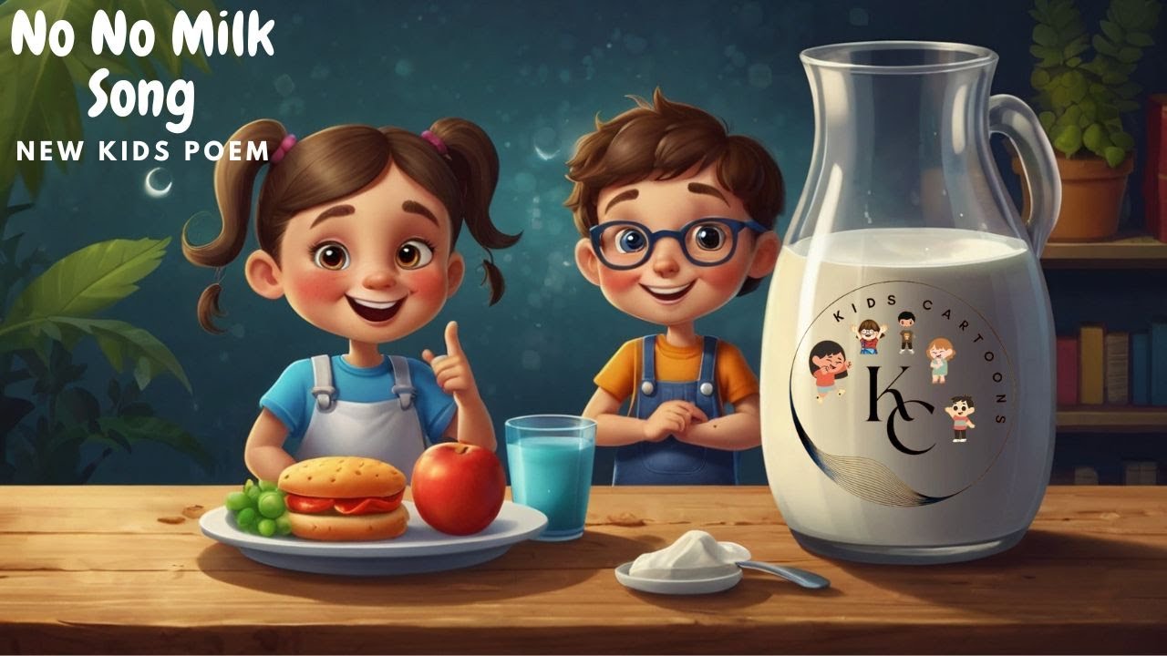 KIDS CARTOONS, KIDS POEMS, KIDS SONGS, No No Milk Song Kids Song - YouTube