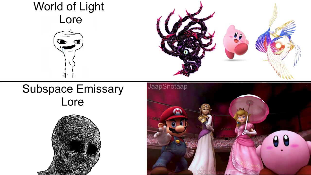World of Light Lore vs Subspace Emissary Lore (Meme) - YouTube
