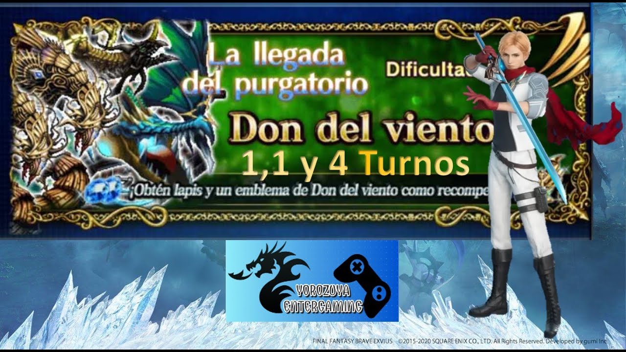 FFBE Advent of Purgatory Grace of Wind 1,1 & 4 Turns, All Missions ...