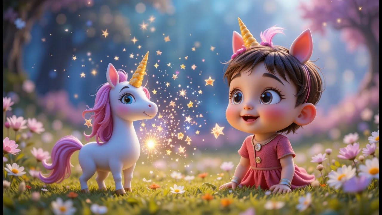 There Was a Little Unicorn Who Wants to Play Rhyme Song | Nursery Rhyme ...