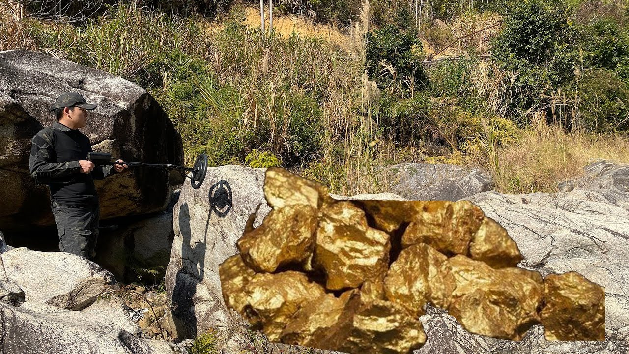 Gold hunter/Detect rare metal gold in the wild to make money - YouTube