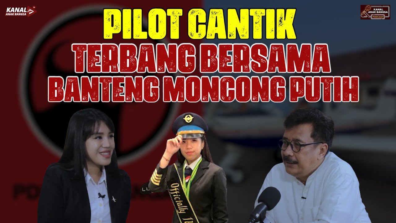 PILOT CANTIK TERBANG BERSAMA BANTENG MONCONG PUTIH - YouTube