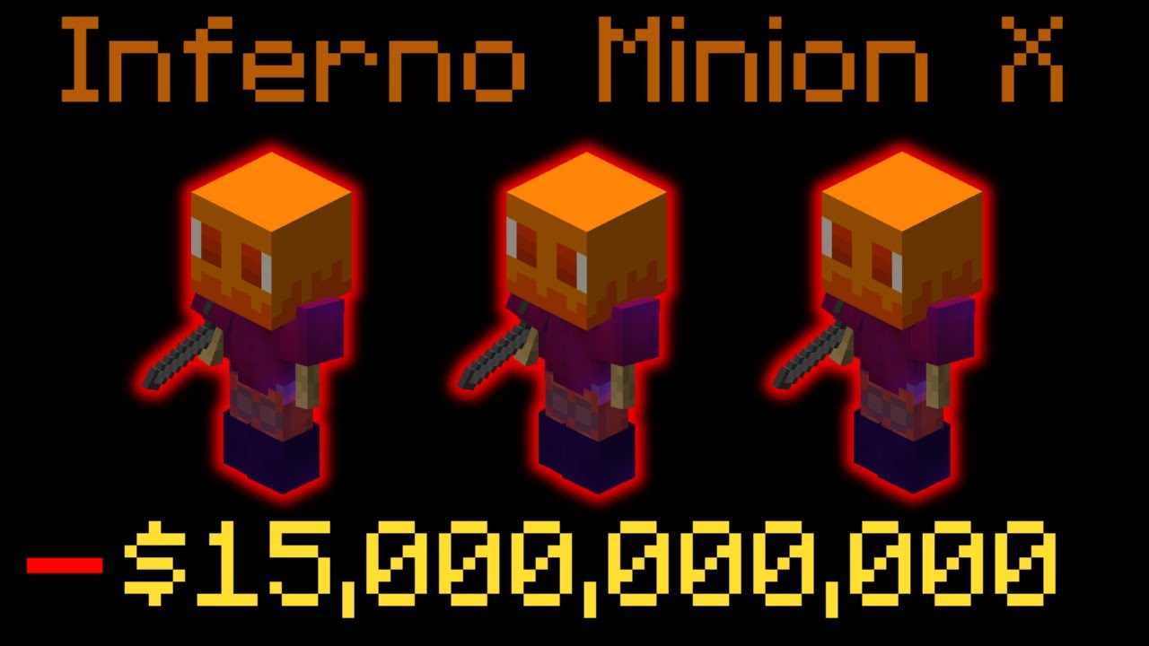 I Spent 15B on INFERNO MINIONS... (Hypixel Skyblock) - YouTube