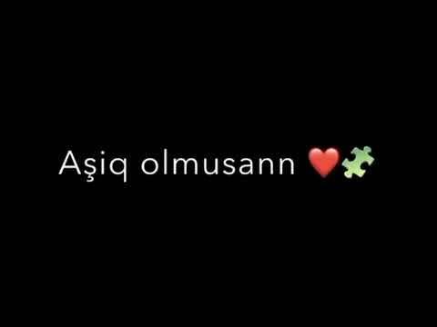 Aşiq Olmusan//Qara Ekran Lyrics✨️❤️‍🔥 #keşfet