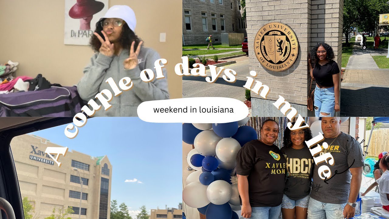 VLOG: days in louisiana| packing, traveling, graduation party, & XULA ...