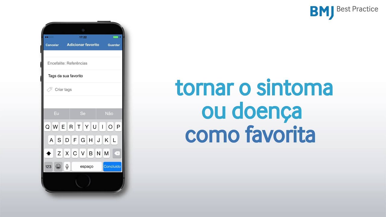 App BMJ Best Practice - Como classificar favoritos - YouTube