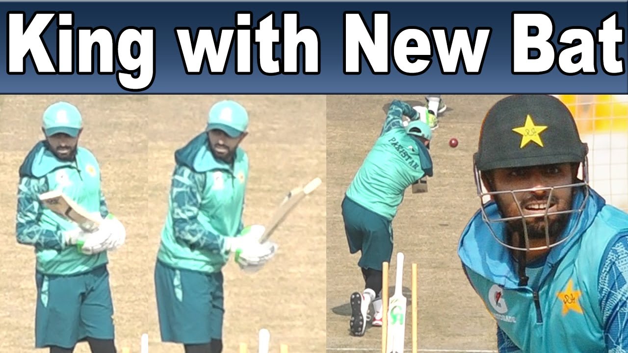 Babar Azam In Action Batting with New CA Bat - YouTube
