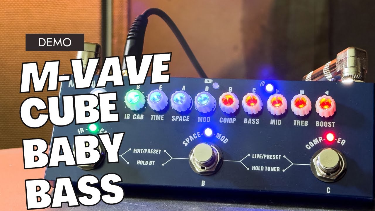 M-Vave Cube Baby Bass lyd demo - YouTube