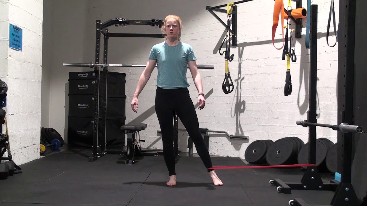 Adductor Band Pull - YouTube