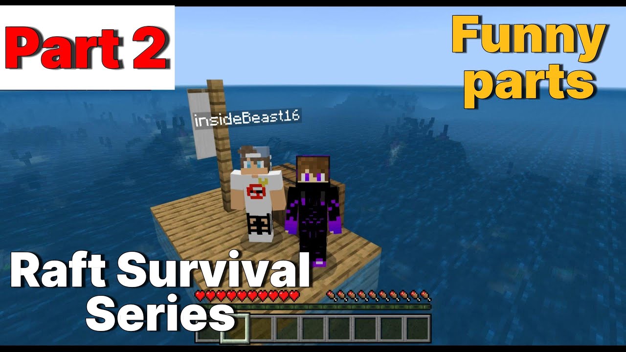 Raft Survival series Part 2 | Minecraft Java and Bedrock edition gameplay | Minecraft Raft ...