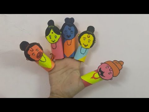 Ramayan Character Puppets for Dussehra/Diwali - YouTube