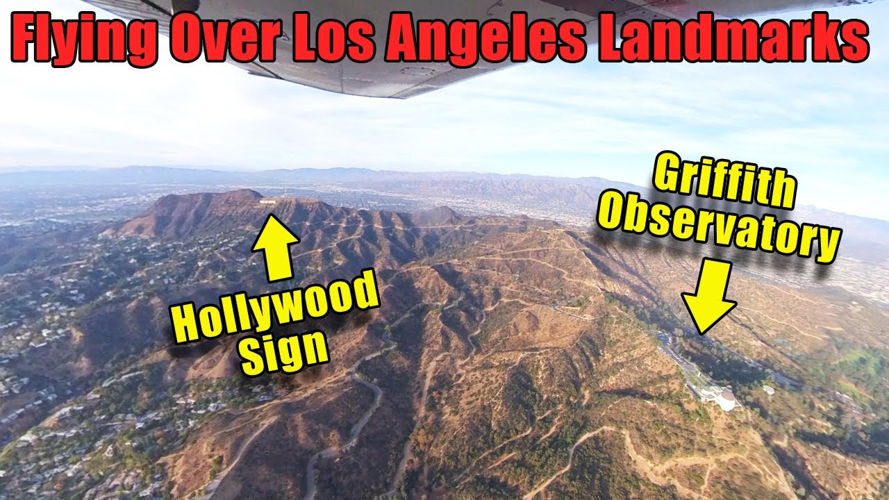 Flying Over Los Angeles Landmarks in a Small Plane - YouTube