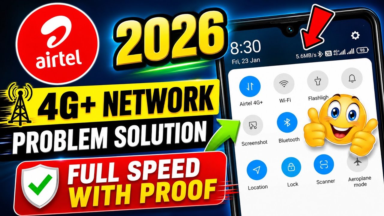 Airtel New APN Settings ! Airtel Network Problem Fix ! Airtel Slow ...