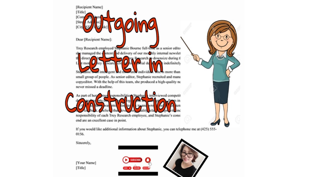 How To Prepare Outgoing Correspondence in Construction - YouTube