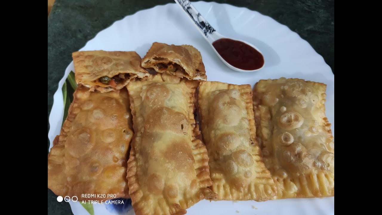 Pizza Puff Recipe | Pizza Mcpuff Recipe | Mcdonald’s Veg Pizza Mcpuff ...