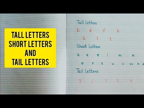 Tall Letters | Short Letters And Fall Or Tail Latter #letters - YouTube