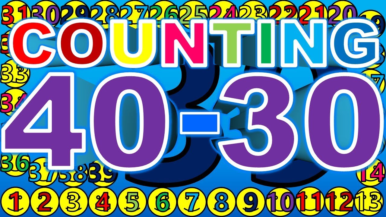 Counting 40 - 30 Activity (Widescreen) - YouTube