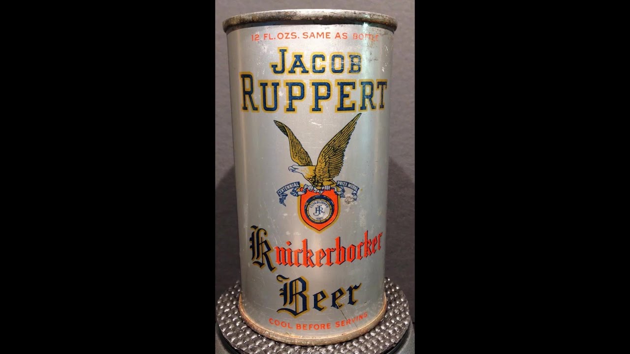 Jacob Ruppert Knickerbocker Beer Vintage IRTP Flat Top Beer Can with ...