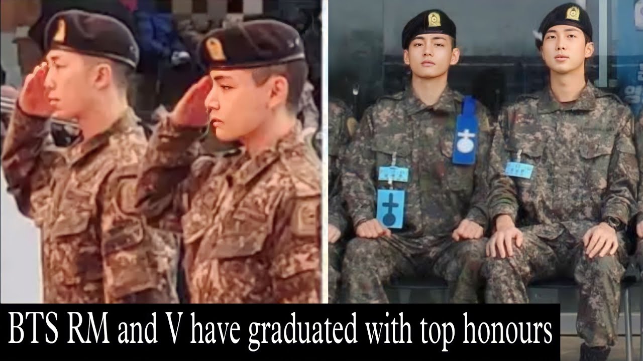 Breaking News: BTS' RM And V Recognised As Elite Military Trainees ...