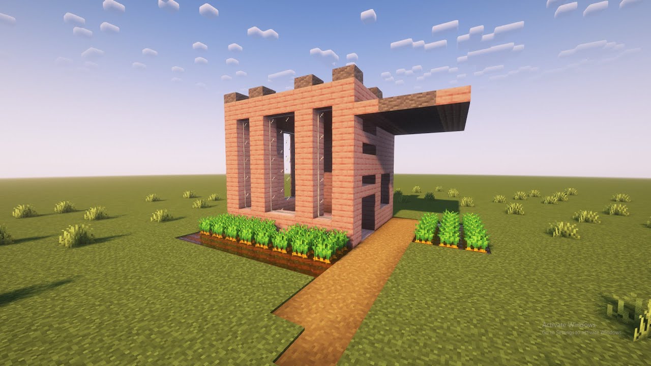 How To Build Modern Cherry House In Minecraft - YouTube