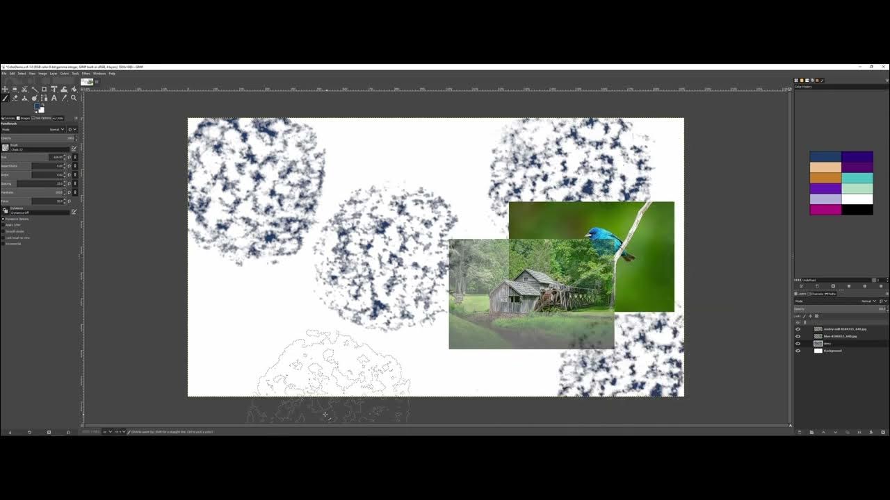 Using Opacity in GIMP - Introduction - YouTube