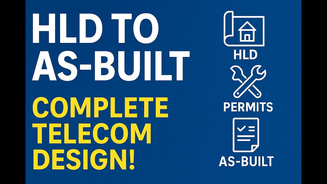 #Telecom Network Design Explained: #HLD, #LLD, #Permits, #data Post & # ...