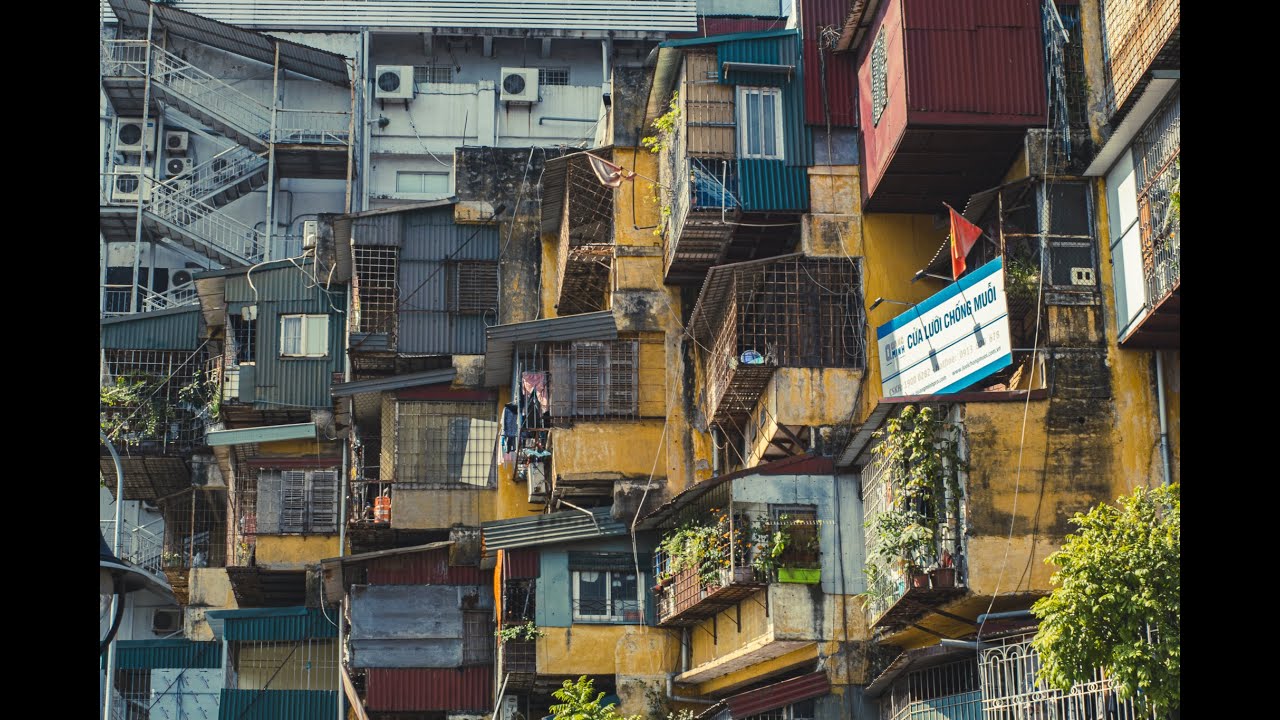 Soviet Residential Architecture in Hanoi, Vietnam POV Street ...