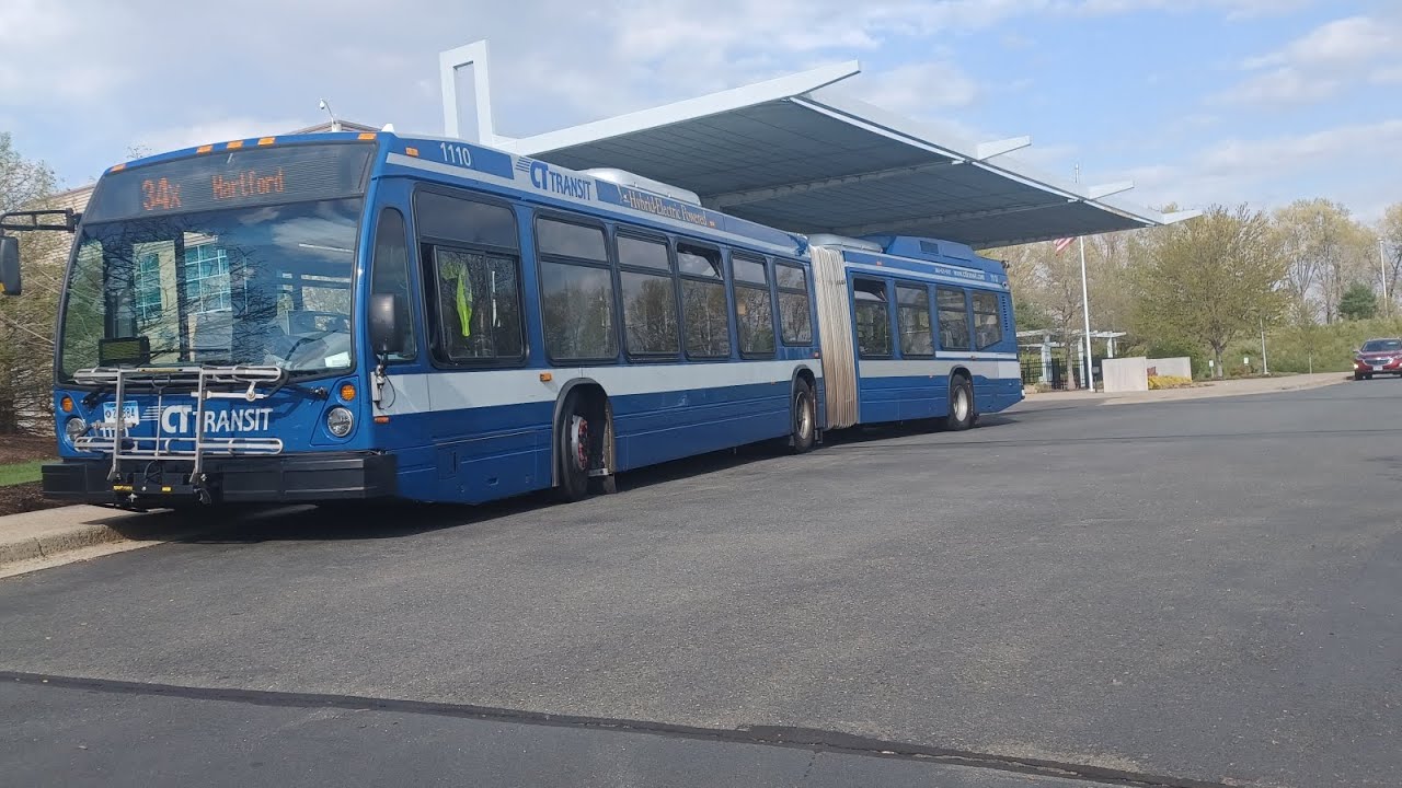 Onboard CTtransit #1110 on Route 34x - YouTube