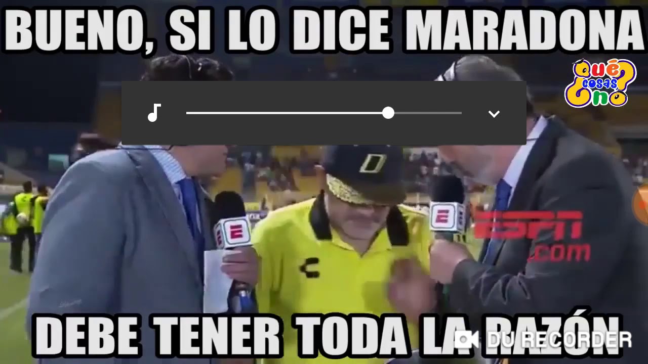 Entrevista a Maradona. 16 segundos diciendo ehh - YouTube