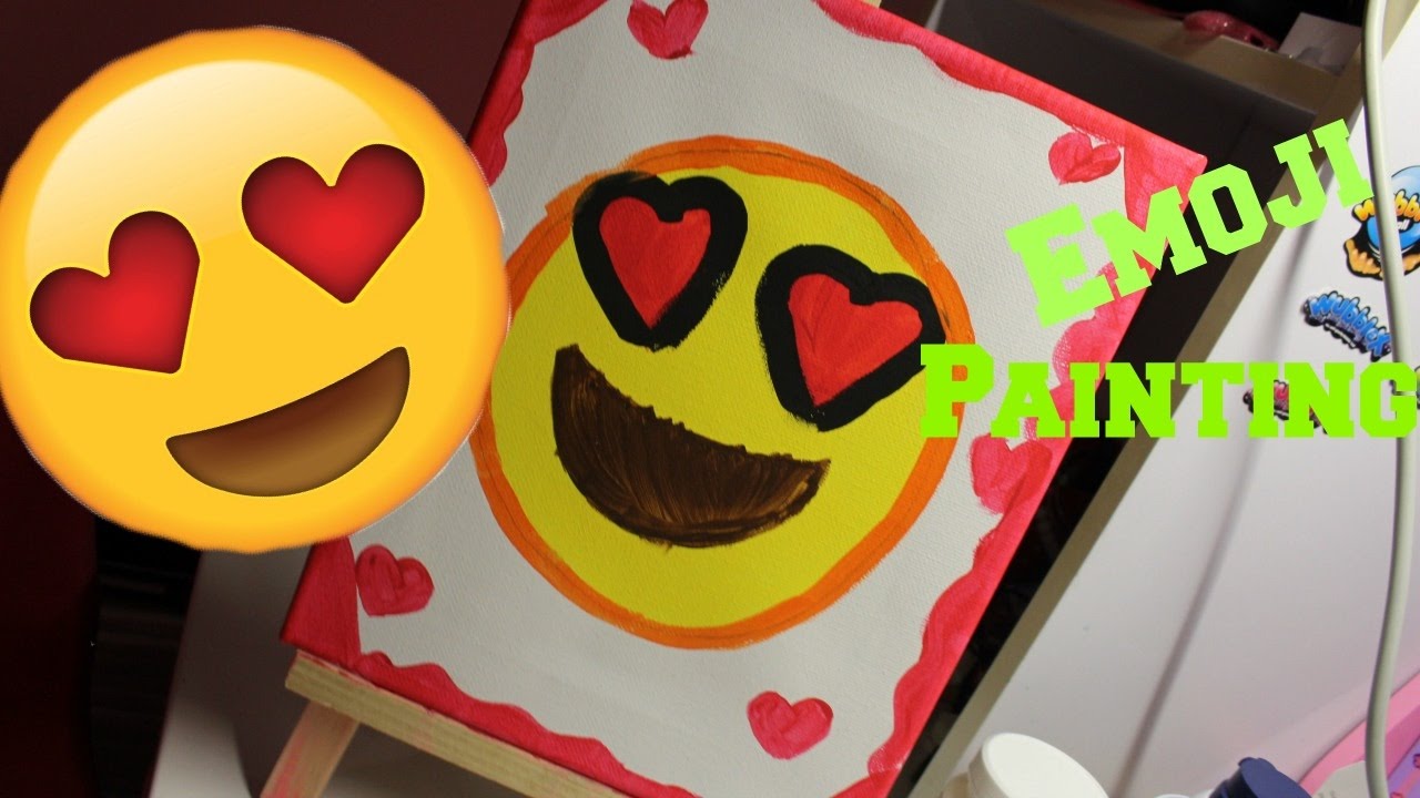 SUPER CUTE BEGINNER EMOJI PAINTING | FLORALS AND FLANNELS - YouTube