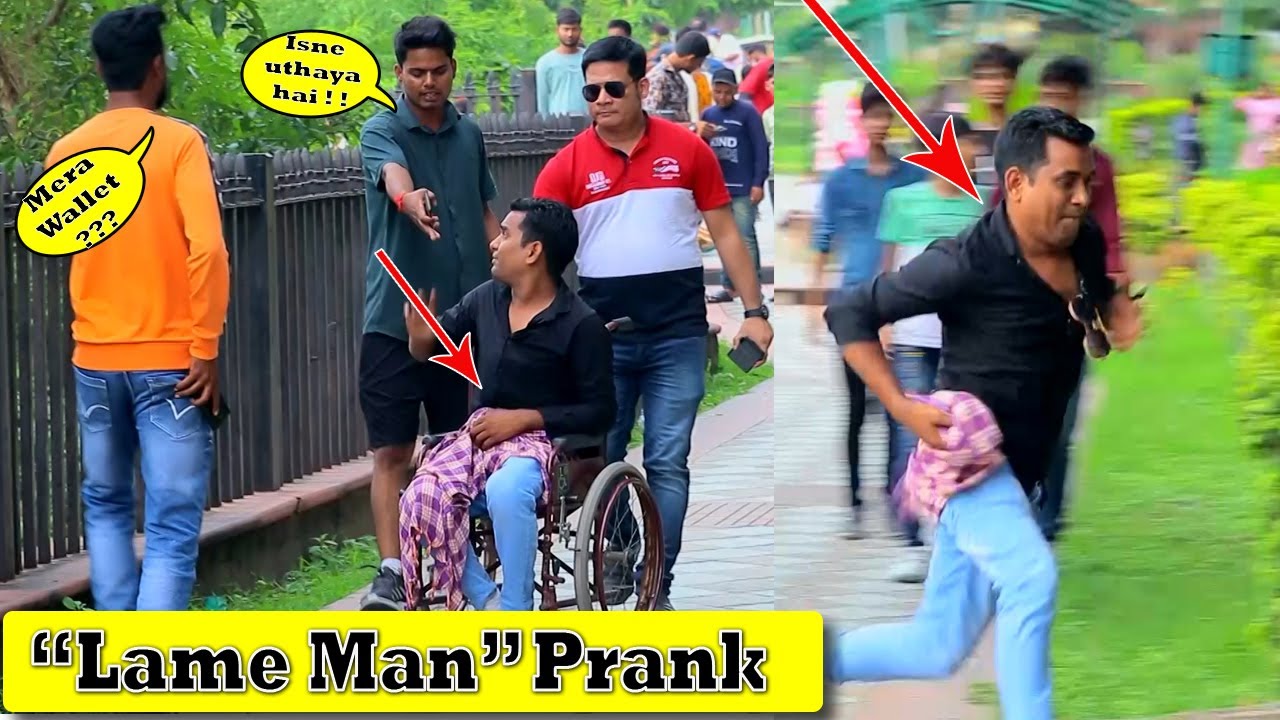 Lame man Picking Wallet Prank | Bhasad News | Pranks in India 2022 ...