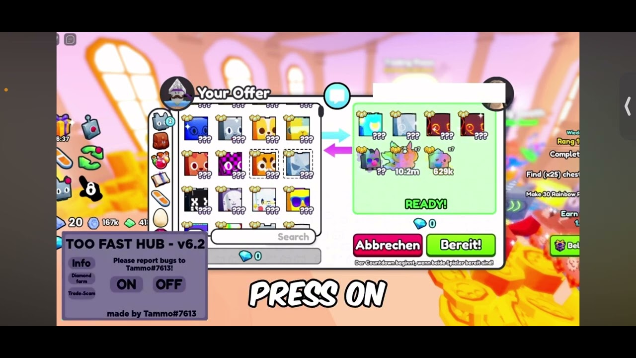 New trade scam script in ps99 v6.2 🔥 very op trade scam in comments ...