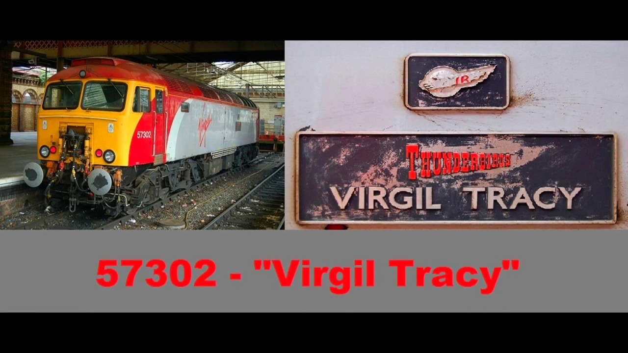 Virgin Trains' Ex-BR Class 57/3 'Thunderbirds' Diesel Locomotives - YouTube