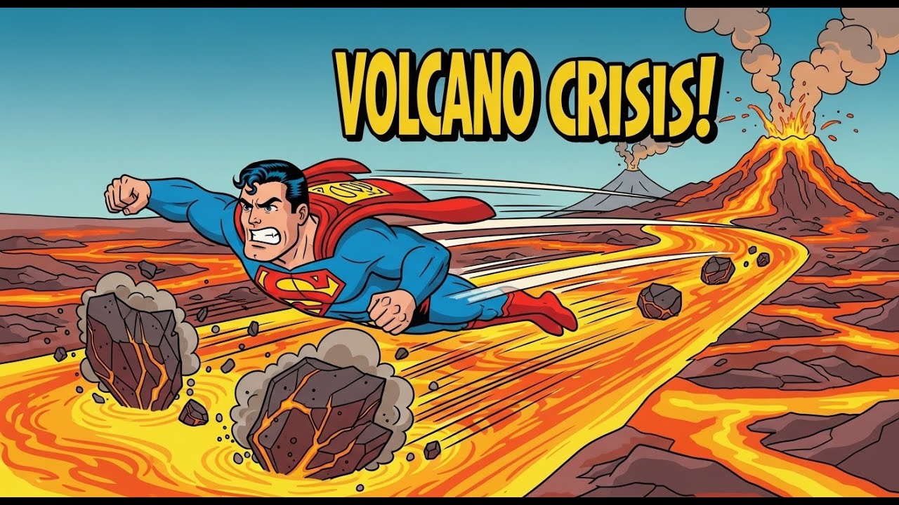 Explosive Action with Superman: Volcano! - YouTube