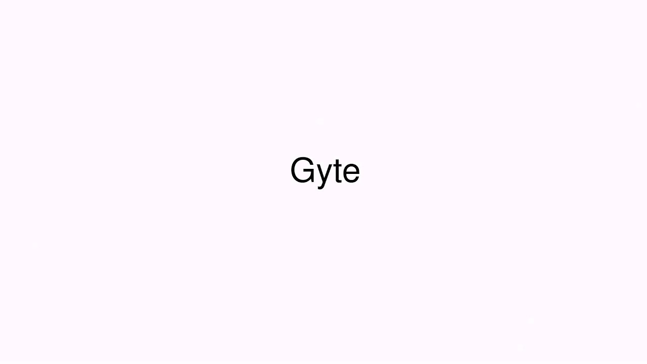 How to pronounce Gyte - YouTube