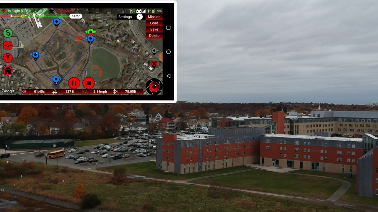 Red Waypoint with DJI Spark - YouTube