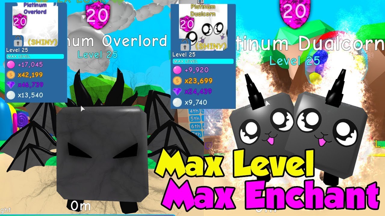 I Made Max Level & Enchant Shiny Platinum Overlord & Dualcorn! INSANE ...