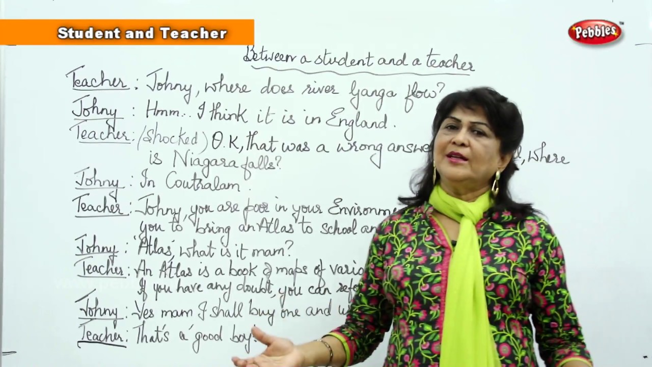 Spoken English Conversations || Discussion between student & teacher ...