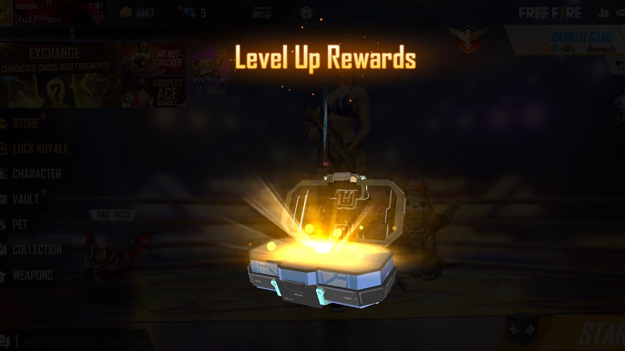 free fire 100 level reward - YouTube